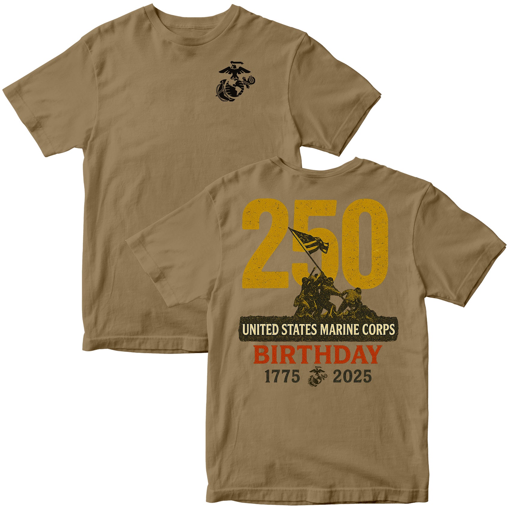 USMC TEE | Marines 250th Birthday T-Shirt | Marine Corps Gift Shop