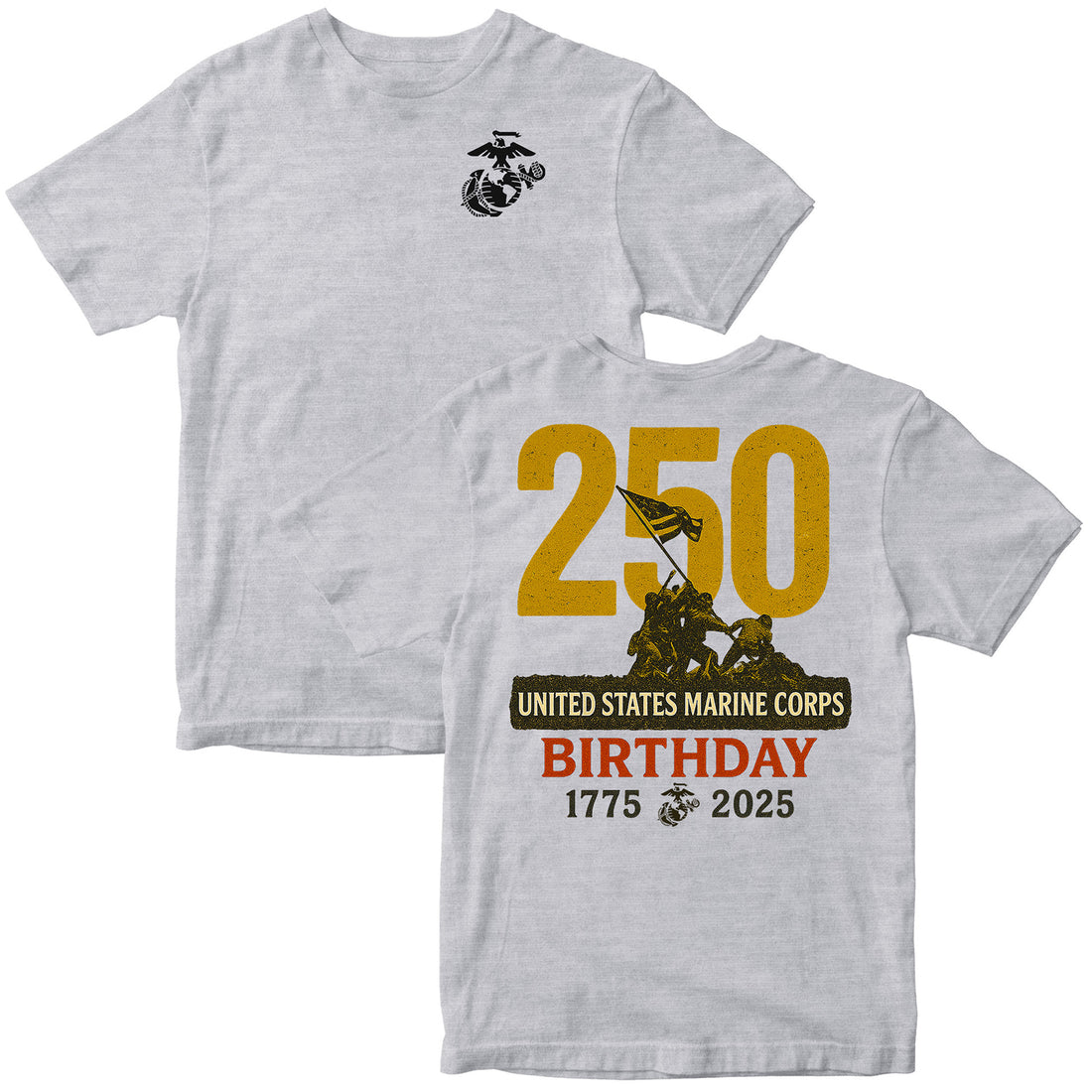 USMC TEE | Marines 250th Birthday T-Shirt | Marine Corps Gift Shop