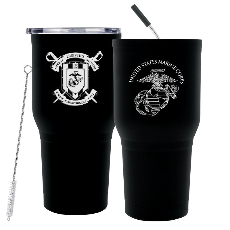 Combat Logistics Battalion-15 (CLB-15) USMC Marine Corps Tumbler