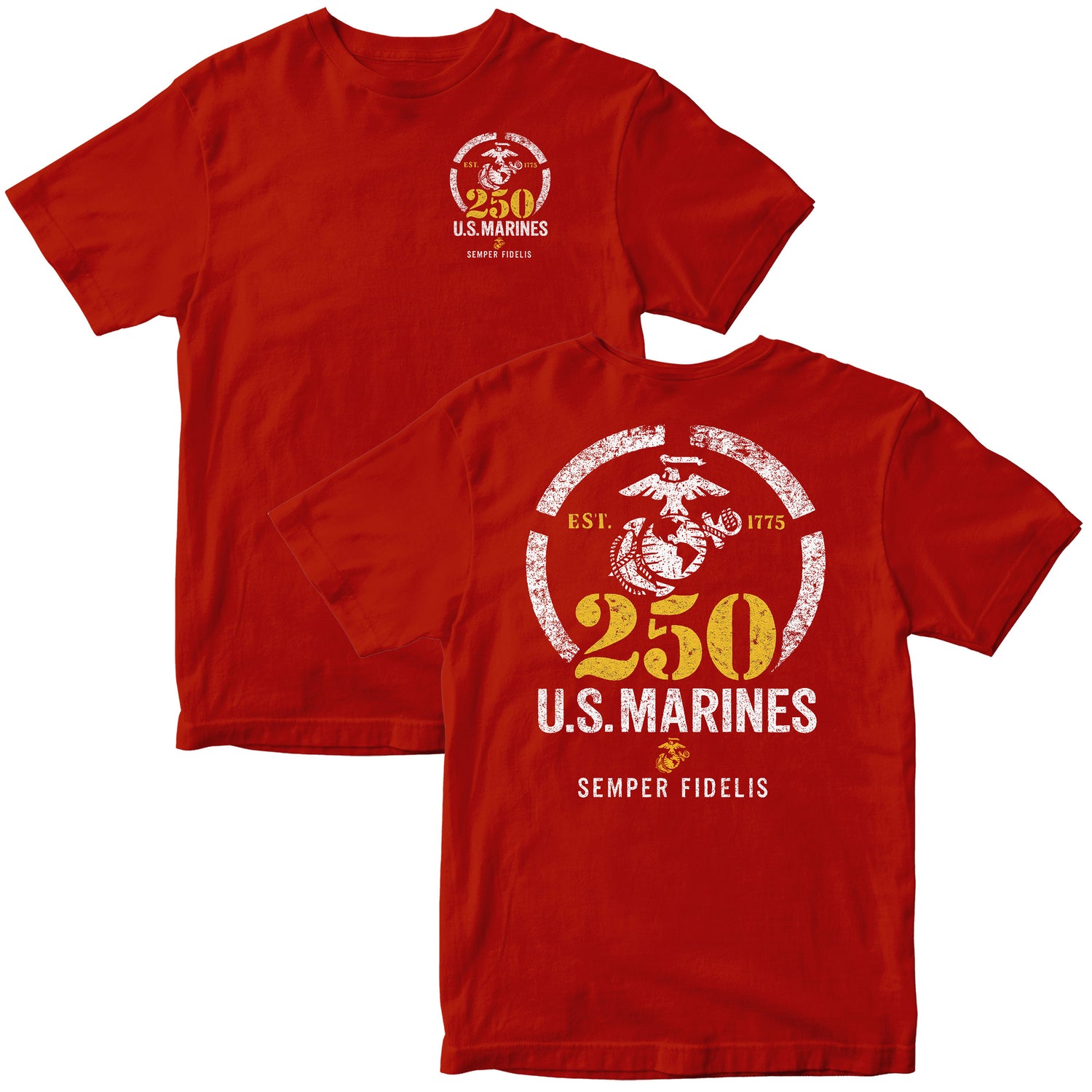 USMC TEE | Marines 250 Years T-Shirt | Marine Corps Gift Shop