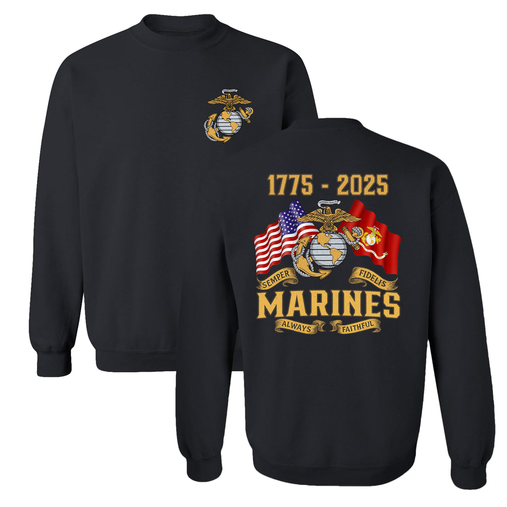 Marines 250 Years Semper Fi Sweatshirt | Marine Corps Gift Shop