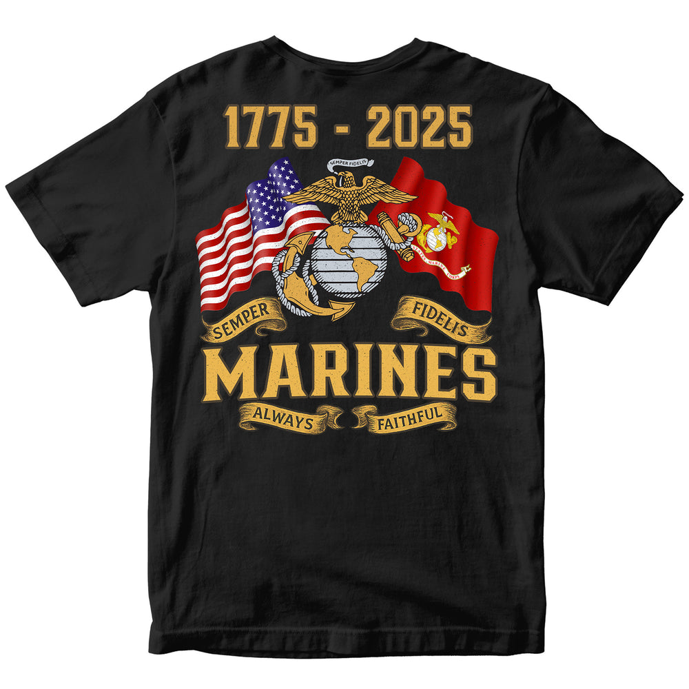 USMC TEE | Marines 250 Years T-Shirt | Marine Corps Gift Shop