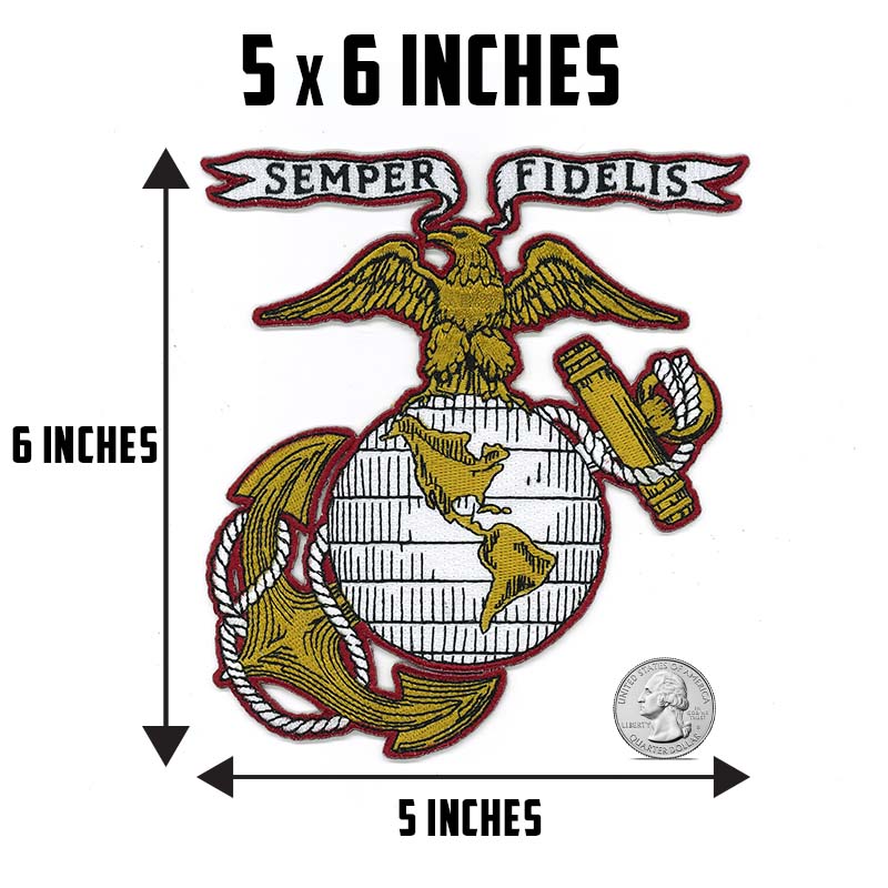 USMC Old Time EGA Patch Embroidered Marine Corps Sweatshirt – Marine ...