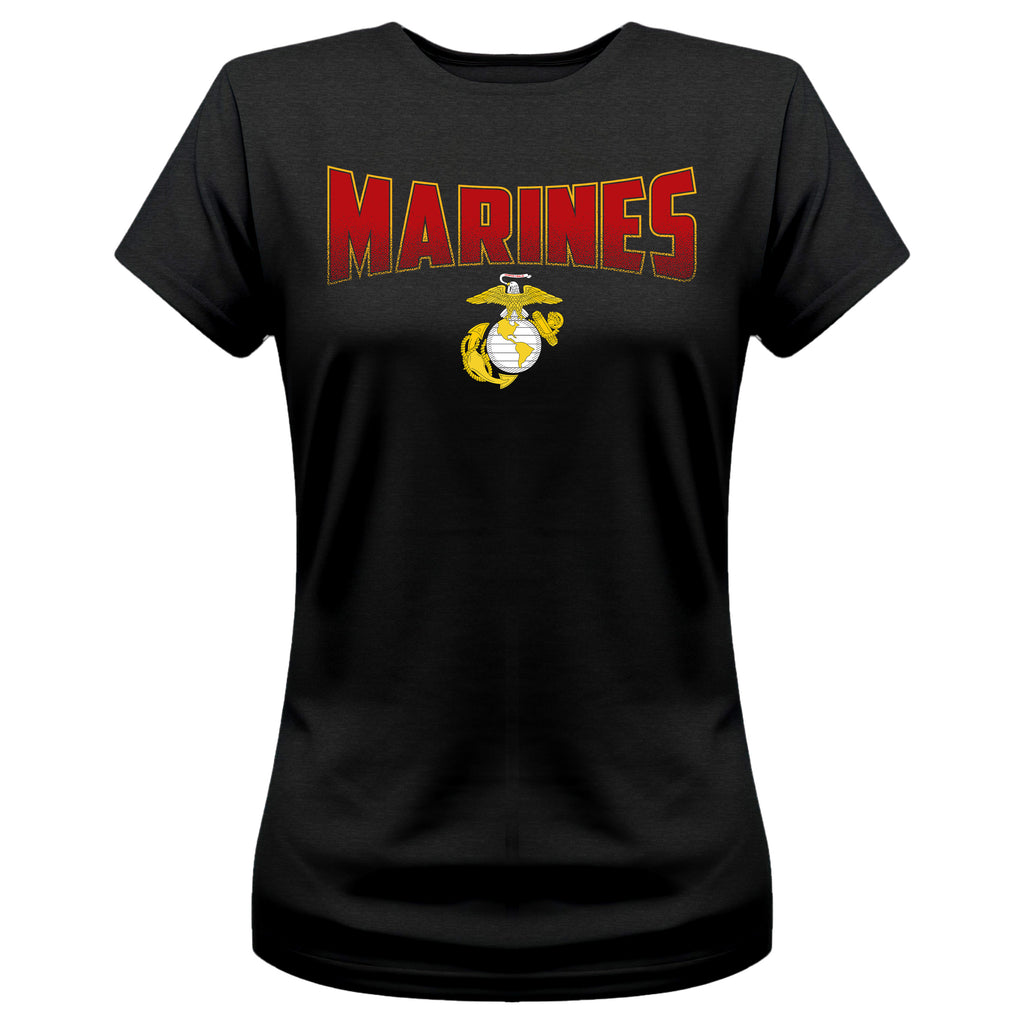 Red & Gold Marines Women's Jersey T-shirt | Marine Corps Gift Shop