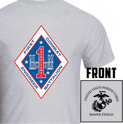 1st Combat Engineer Battalion (1st CEB) Unit T-Shirt