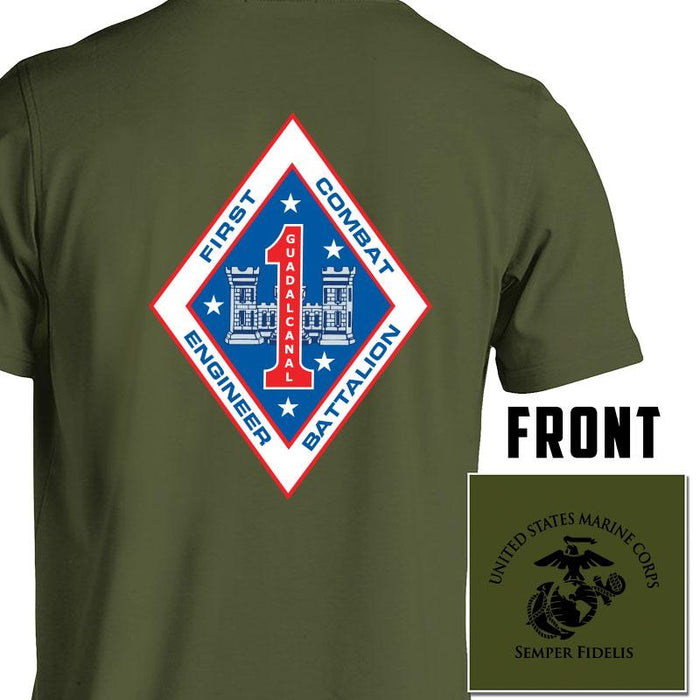 1st Combat Engineer Battalion (1st CEB) Unit T-Shirt